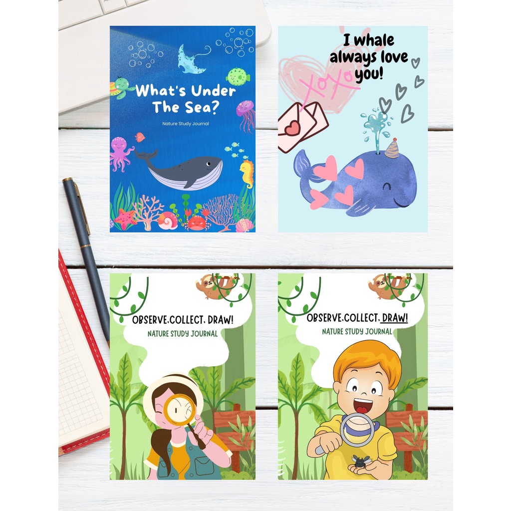 A4 size Charlotte Mason Nature Study Journal, Sketch pad, Homeschool ...