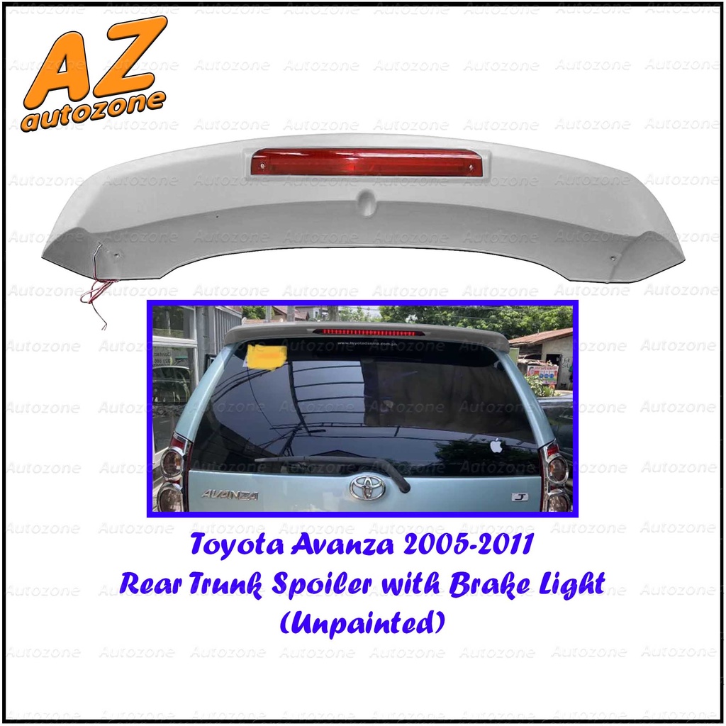 Toyota Avanza 2005-2011 Rear Trunk Spoiler With Break Light (Unpainted ...