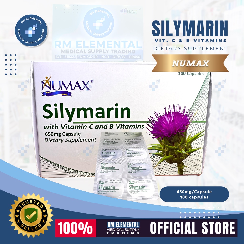 Numax SILYMARIN (with Vitamin C & B 650mg) 50, 100 Capsules | Shopee Malaysia