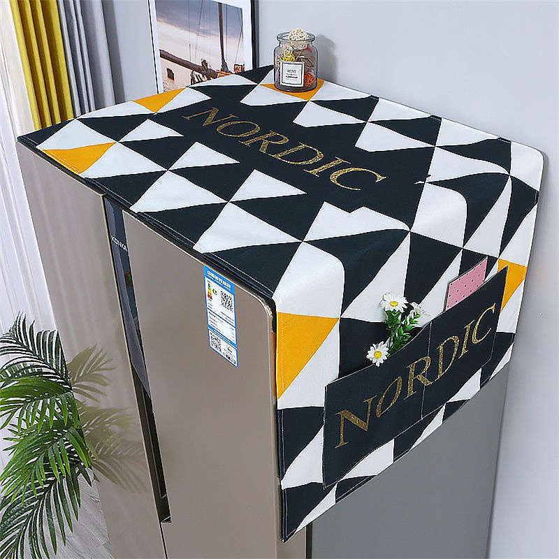Home printing pattern fridge cover ♥ refrigerator cover cloth ♥ single ...