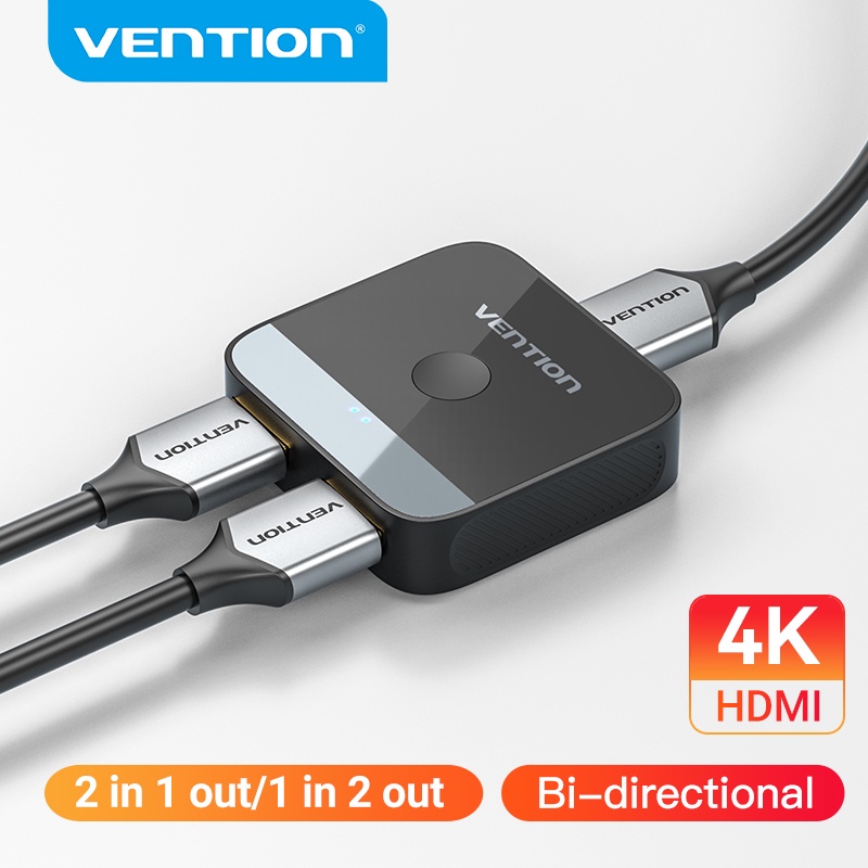 Vention HDMI Splitter 4K 60Hz HDMI 20 Switcher 1 input 2 outputs / 2 inputs 1 output for PS4 TV ...