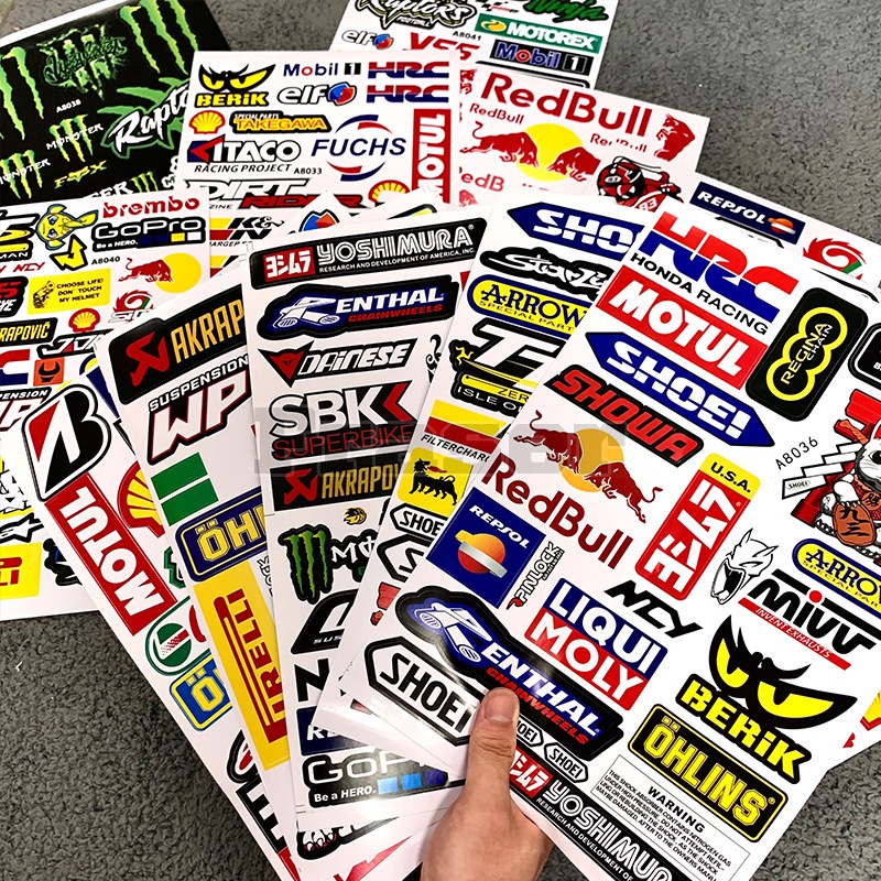 Motorcycle Body Sticker Motogp vinyl Helmet Electric Vehicle Auto Parts ...