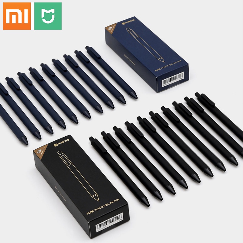 10pc/set Xiaomi Mijia Kaco Pen 0.5mm MI Kaco Ballpoint pen Black Ink ...