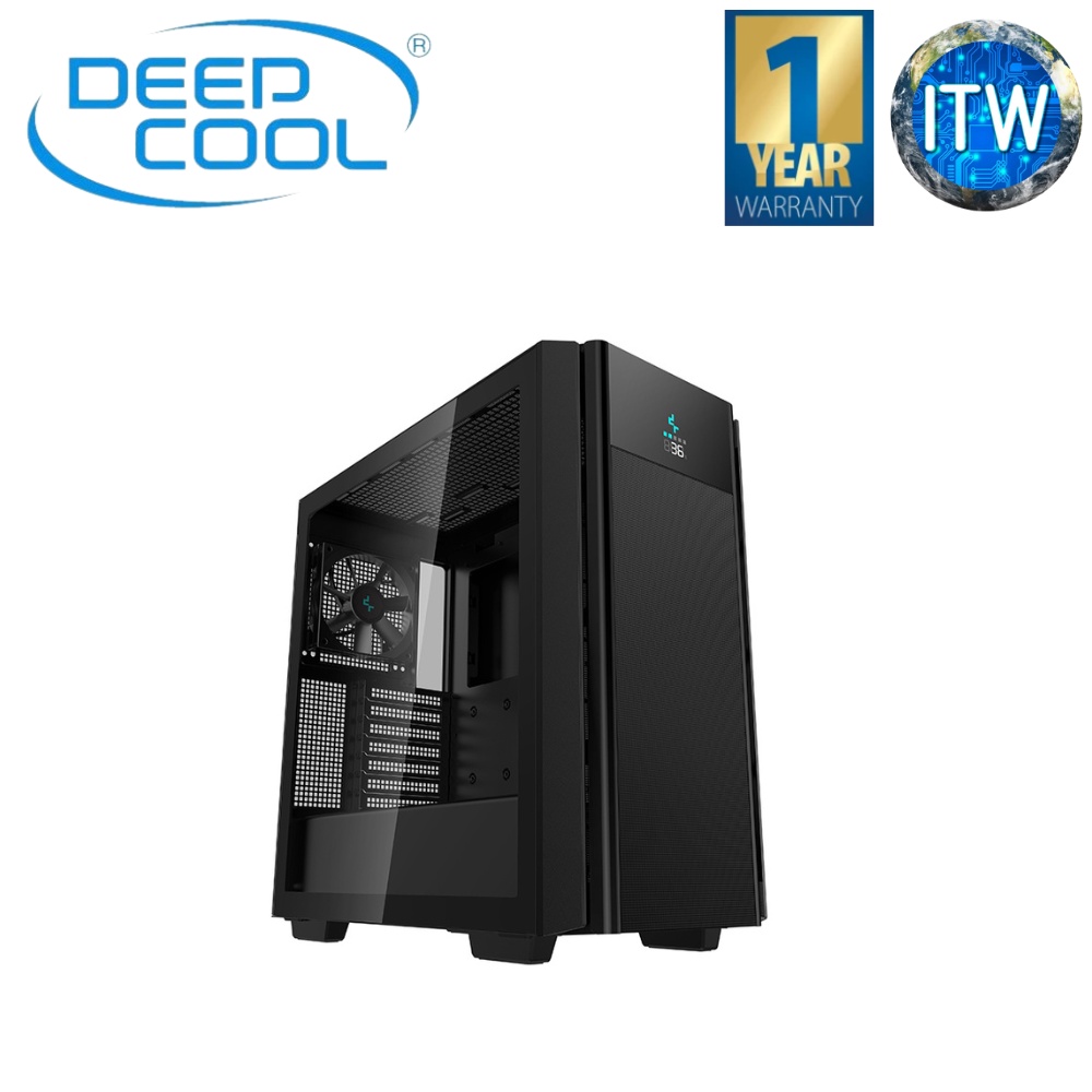 ITW | DeepCool CH510 Black Mesh Digital Mid-Tower ATX Tempered Glass PC Case (R-CH510-BKNSE1-G-1 ...