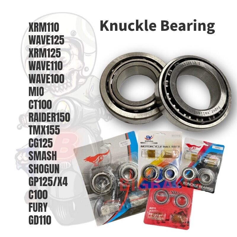BIGBANG Motorcycle Knuckle Bearing TMX, XRM, MIO, WAVE 110, WAVE 125 ...