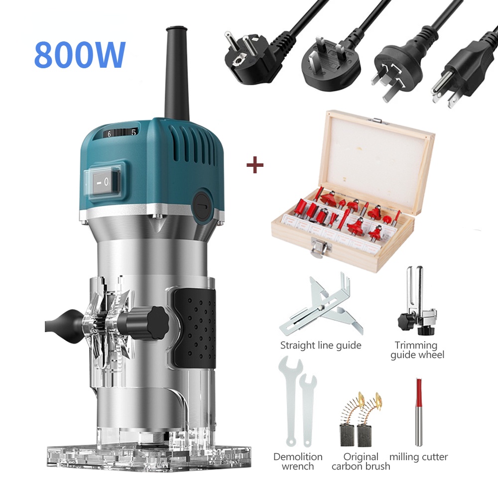 Wood Router Electric Trimmer 800W/2000W Woodworking Milling Engraving ...