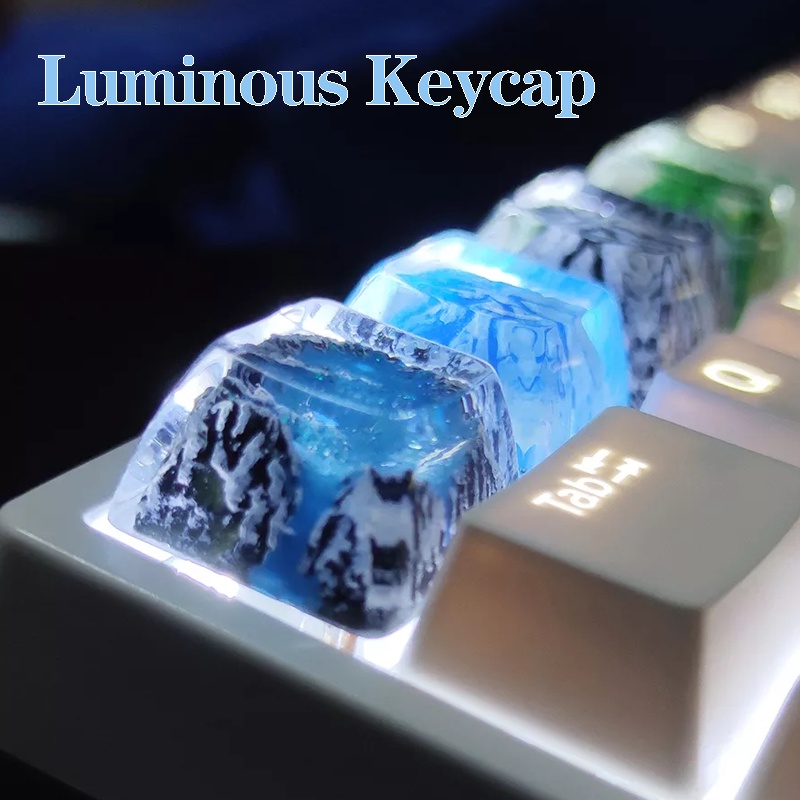 _Custom keycaps Mount Fuji Snow Mountain Resin Keycaps For Cherry ...