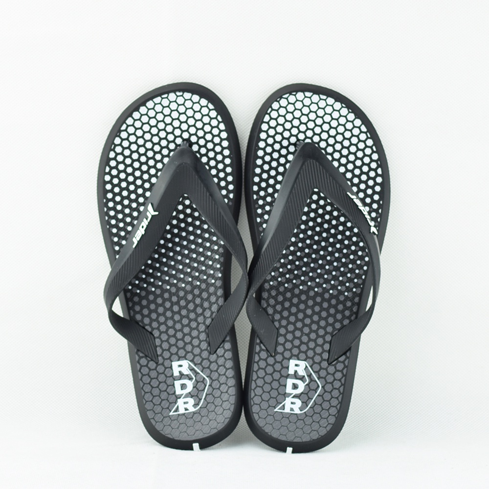 Rider R1 Energy Thong Ad Black Dark Grey Men's Slippers | Shopee Malaysia