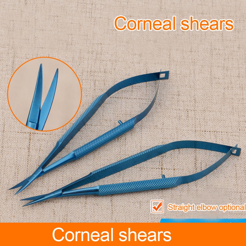 Stainless Steel Scissors Ophthalmic Keratectomy Open Eye Microscissors ...