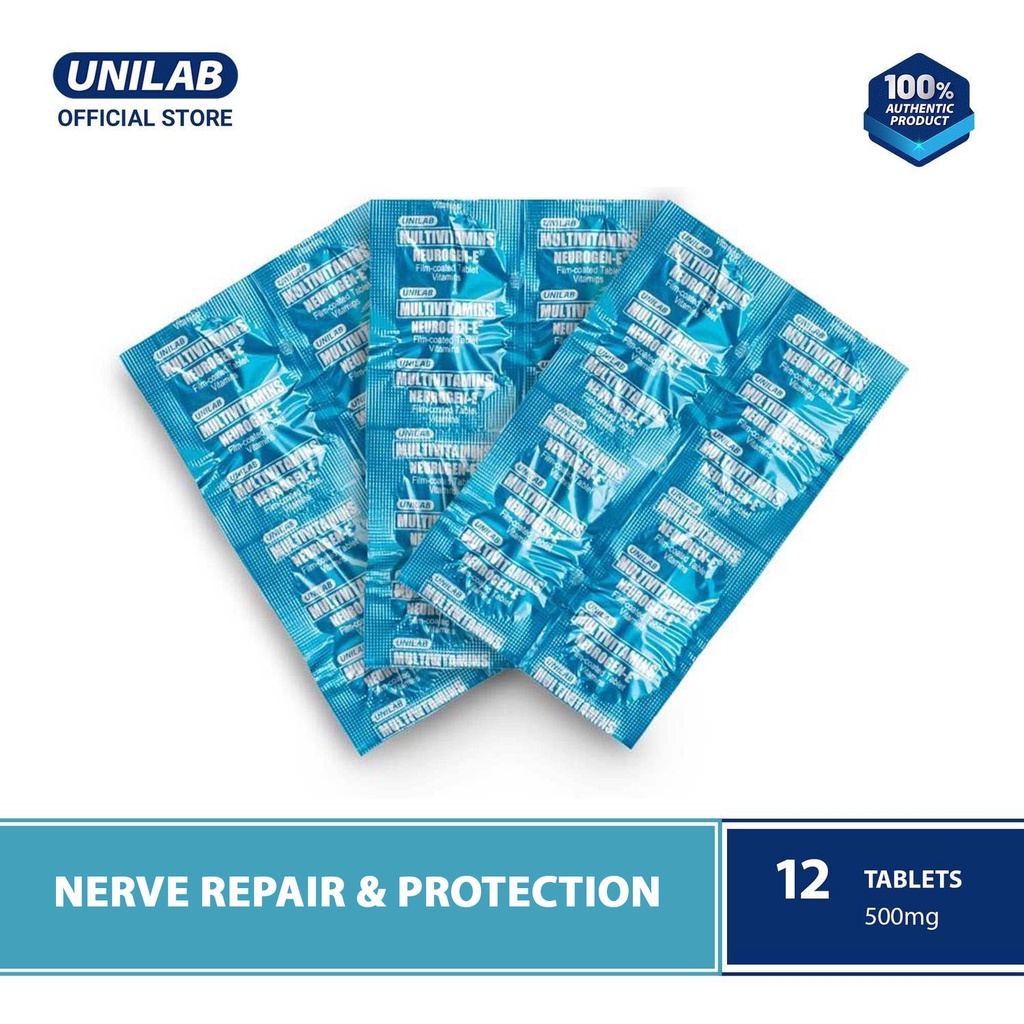 Unilab Neurogen E with Vitamin E and B Complex 12 Tablets - Relief from ...