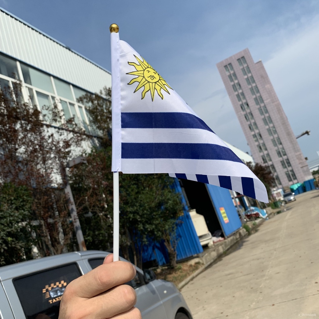 Uruguay country national mini small flag handflag waving flag | Shopee ...