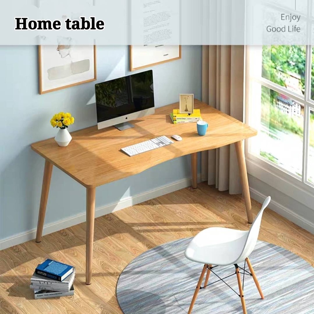 Computer Desk Student Work Desk Wooden Office Table Home Bedroom ...