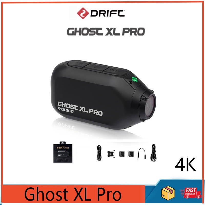 Drift Ghost XL Pro 4K WiFi Sports Camera, Waterproof Camera with EIS, 7 ...