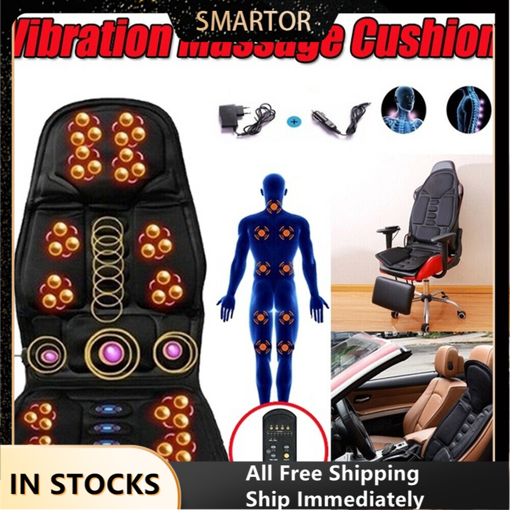 VIRWIR Car Home Seat Massager Full-Body Back Neck Lumbar Chair ...