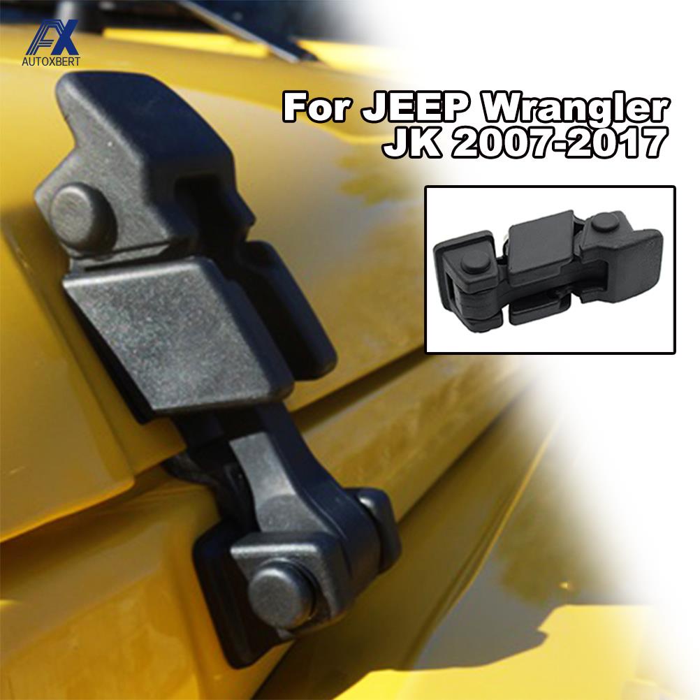 2x Bonnets Hood Latch Cover Lock For Jeep Wrangler 2007 - 2018 Retrofit ...
