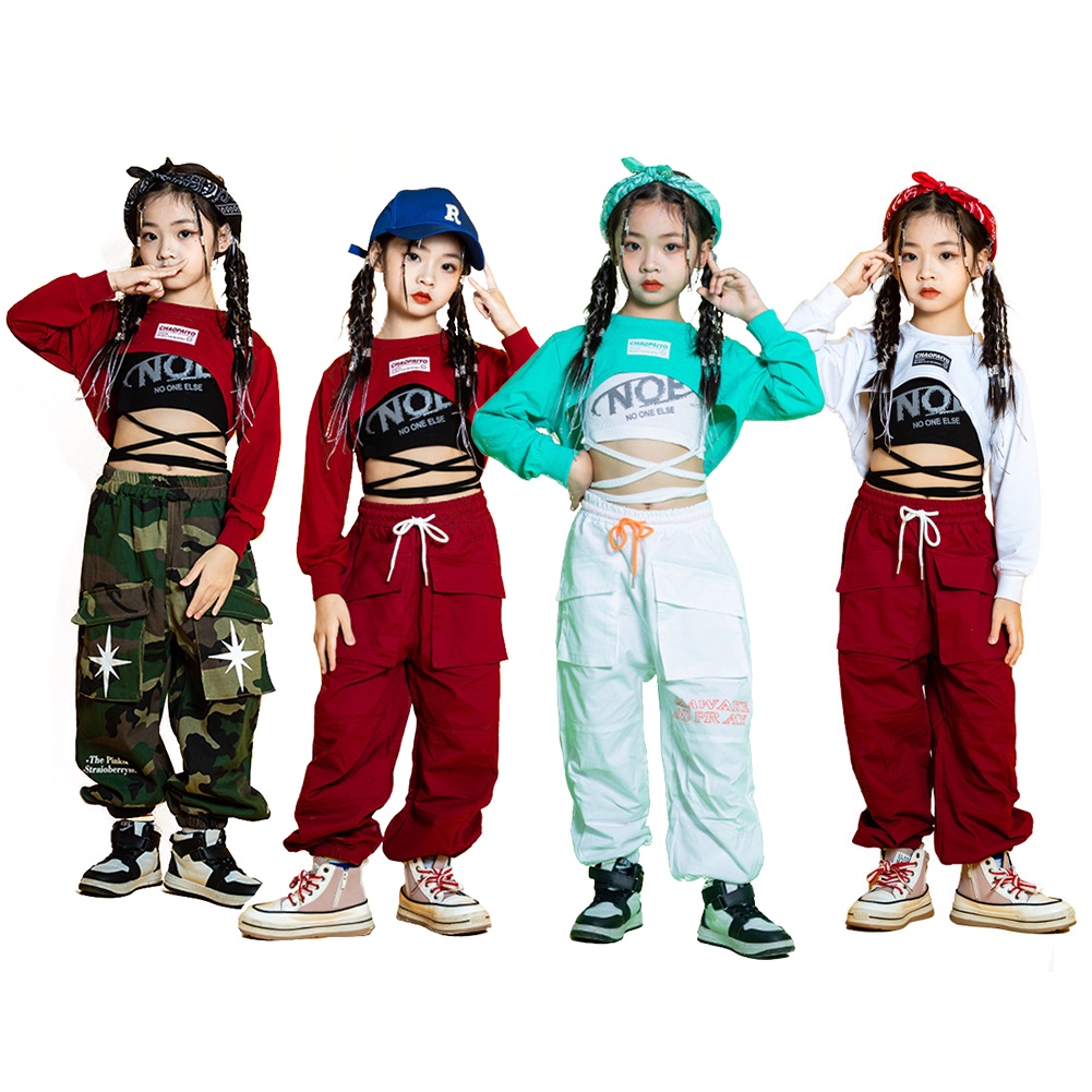 Children Girl Costume Outfit Kids Jazz Dance Clothes Festival ...