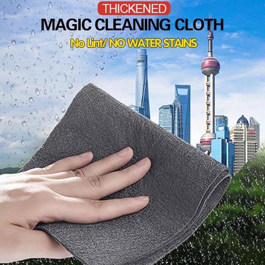 5Pcs New Car Wash Wipes Glass Wiping Cloth Magic Rag No Trace Special ...
