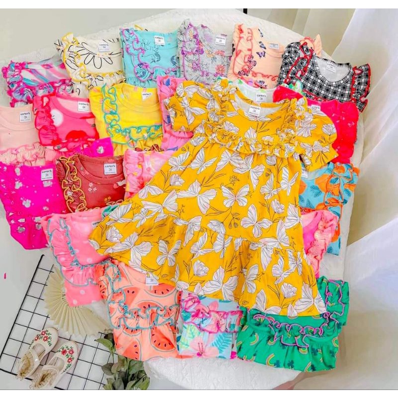 Carter's puff dress 6 mons to 5years old (PLS SEE SIZE GUIDE ON THE ...
