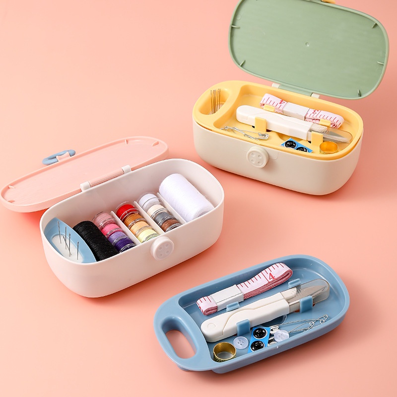 Household Needle and Thread Box Set Portable Sewing Needle and Thread ...