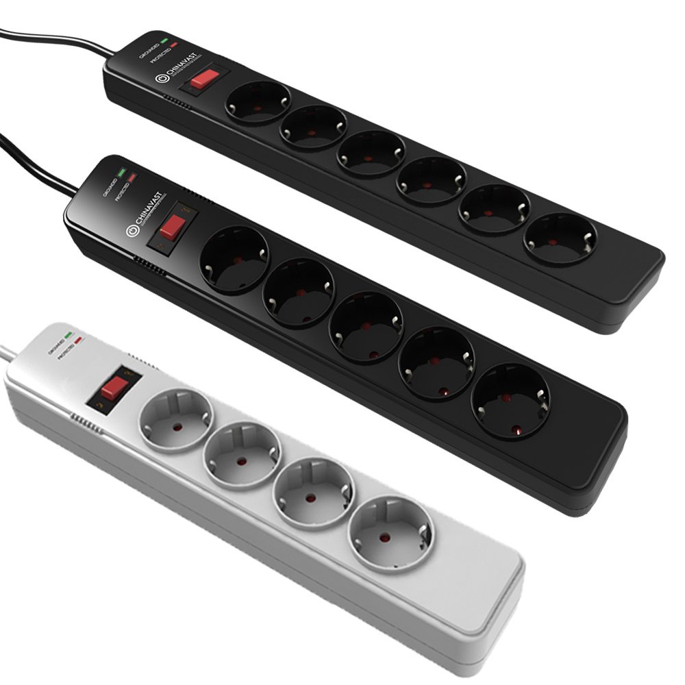 schuko power board electrical plugs sockets desktop usb switch smart ...