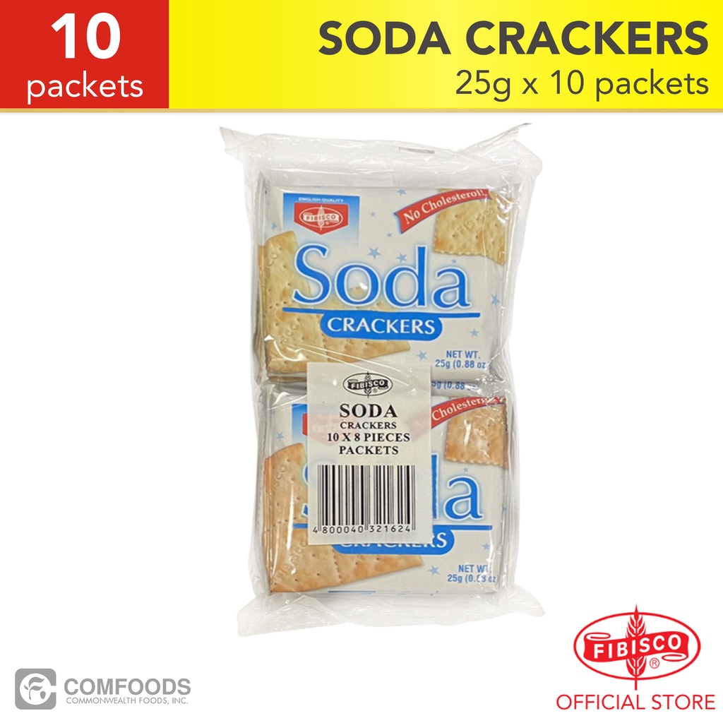 FIBISCO Soda Crackers 25g x 10 Packets | Shopee Malaysia
