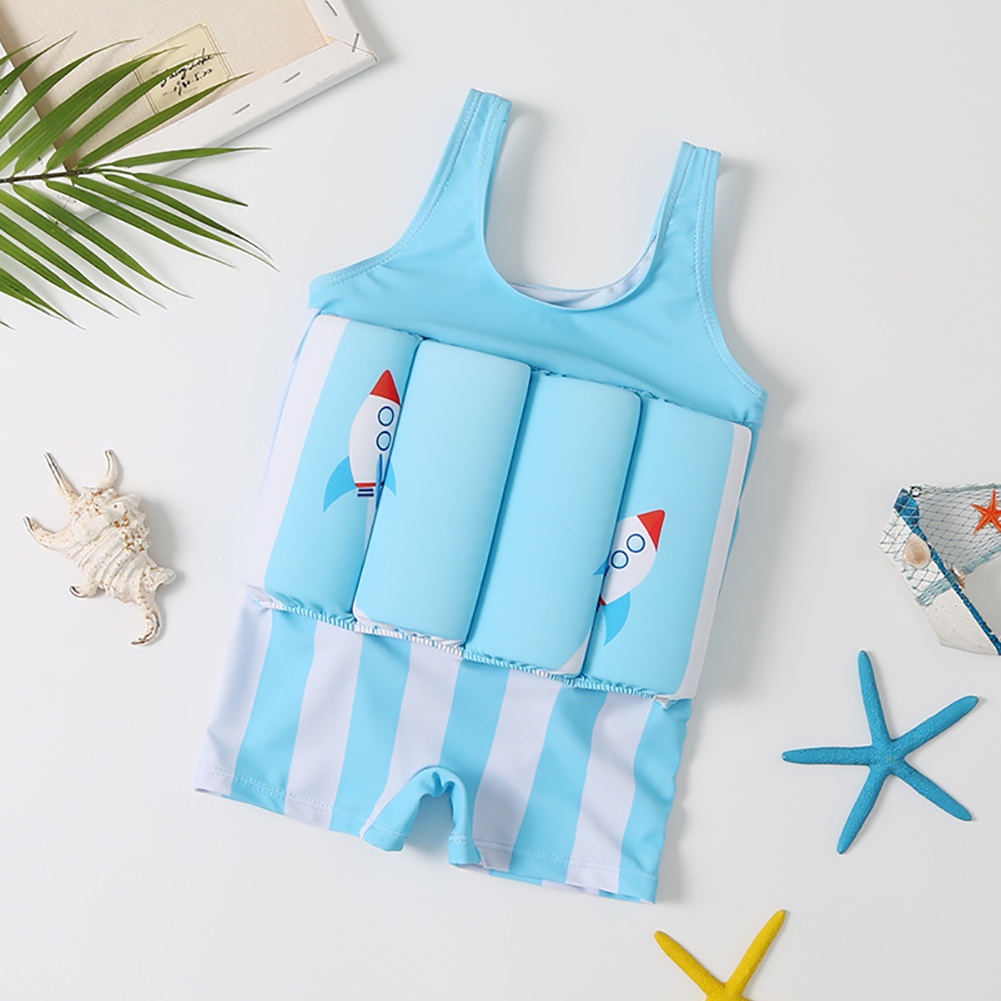 Kids Boys Floatation Swimsuit Buoyancy Cute Cartoon Baby Girls Float ...
