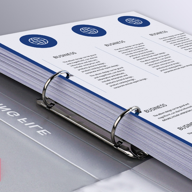 File Folder 2 Hole D Type Folder A4 Letter Size Looseleaf Binder ...