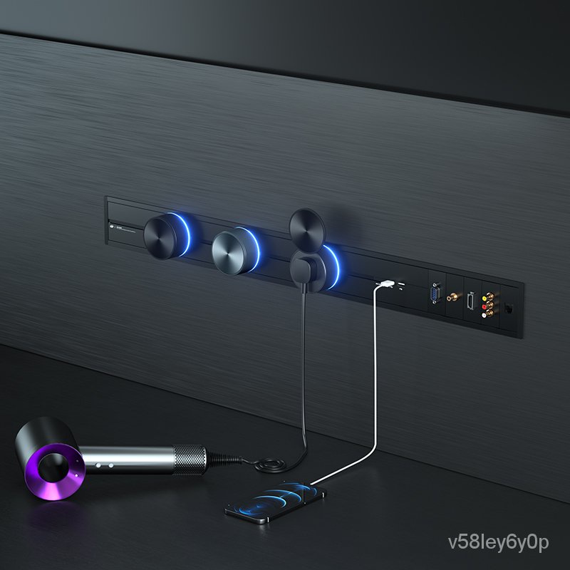 Good Quality Universal Multi Smart Office Desk Power Rail Track System ...