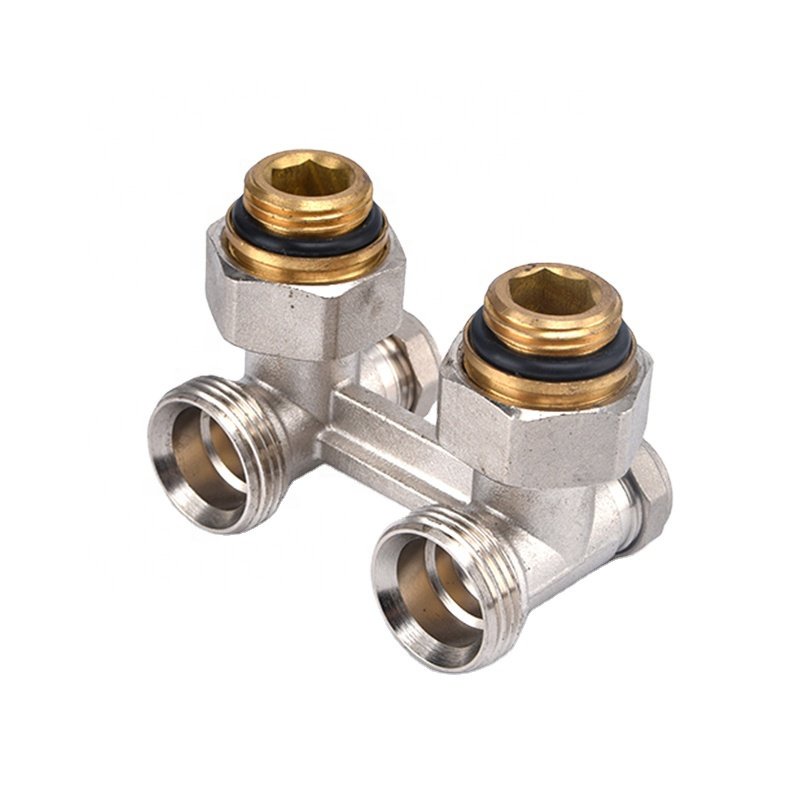 Central Trv Angled Radiator Brass H Block Radiator Valves Corner ...