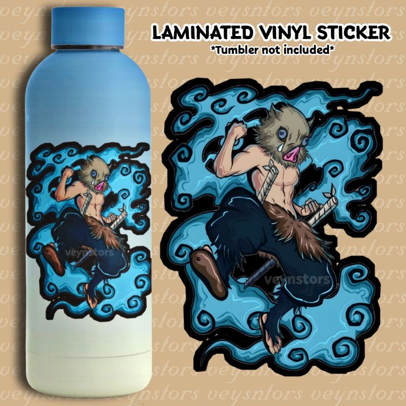 DEMON SLAYER INOSUKE HASHIBIRA LAMINATED VINYL STICKER | Shopee Malaysia