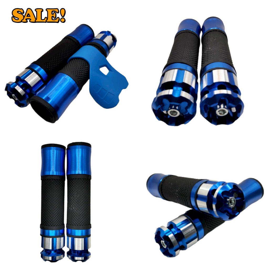 Suzuki Raider R150 Carb | UNIVERSAL HANDLE GRIP BLUE STEEL BAR END W ...