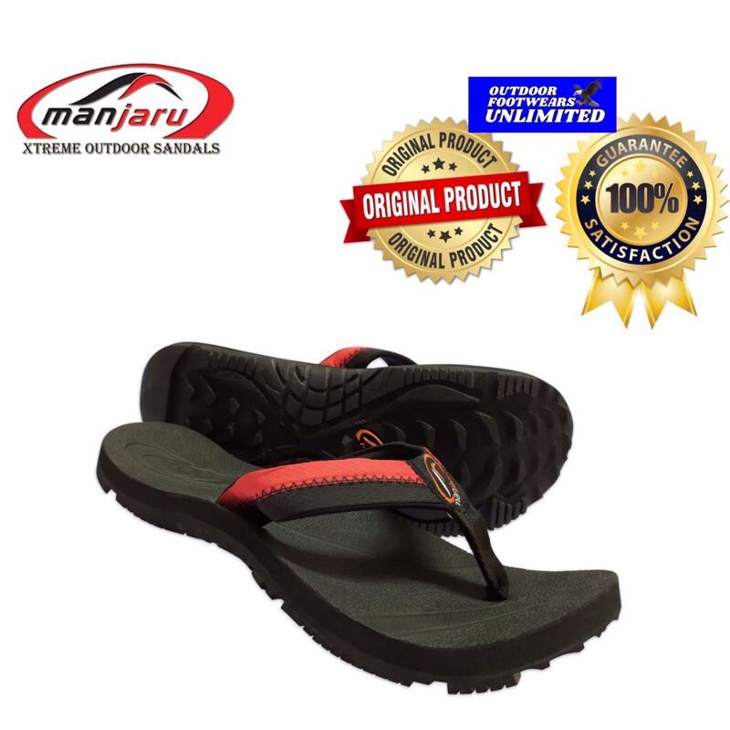 MANJARU PANGLAO SLIPPERS (BLACK/RED) | Shopee Malaysia