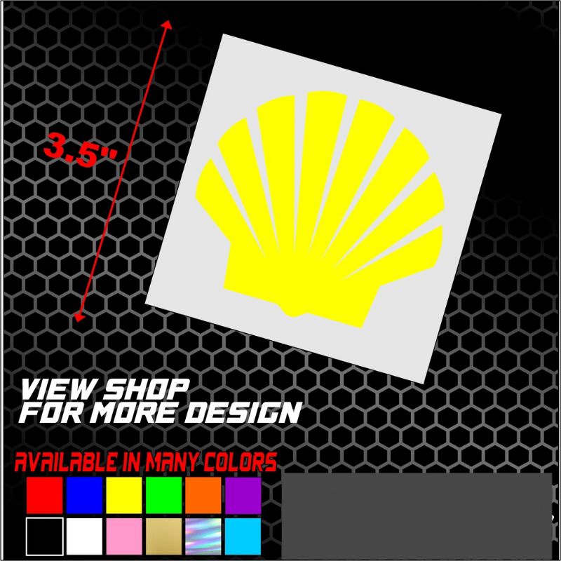 shell logo sticker laminated waterproof | Shopee Malaysia