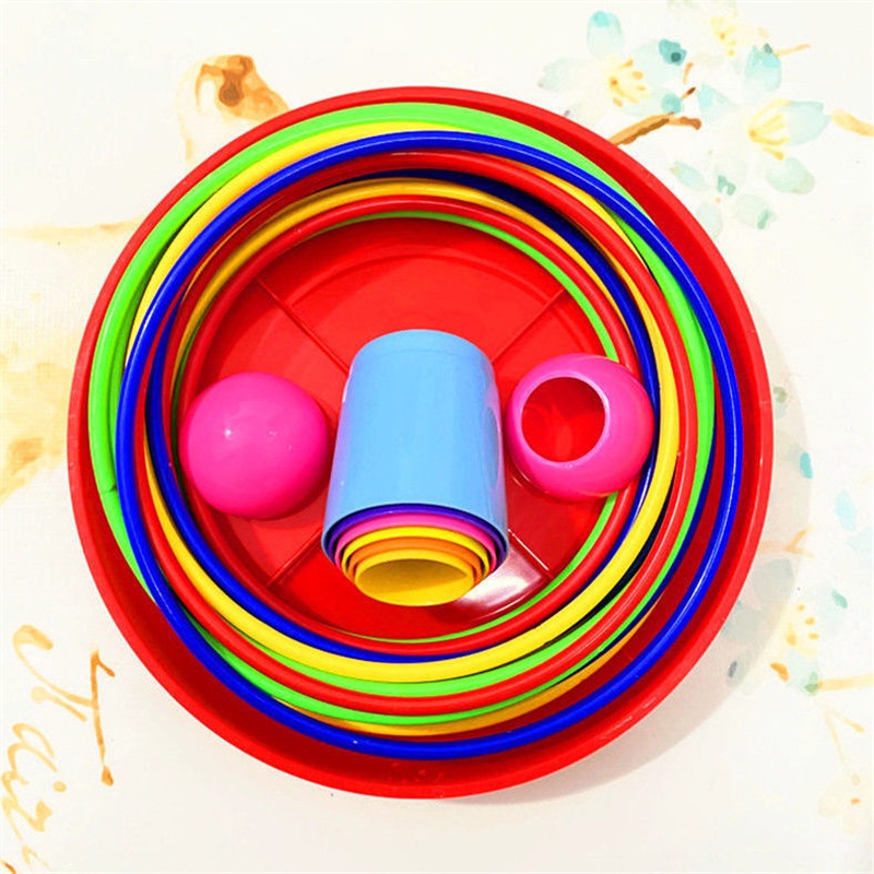 Children Outdoor FunToy Sports Circle Ferrule Stacked Layers Game ...