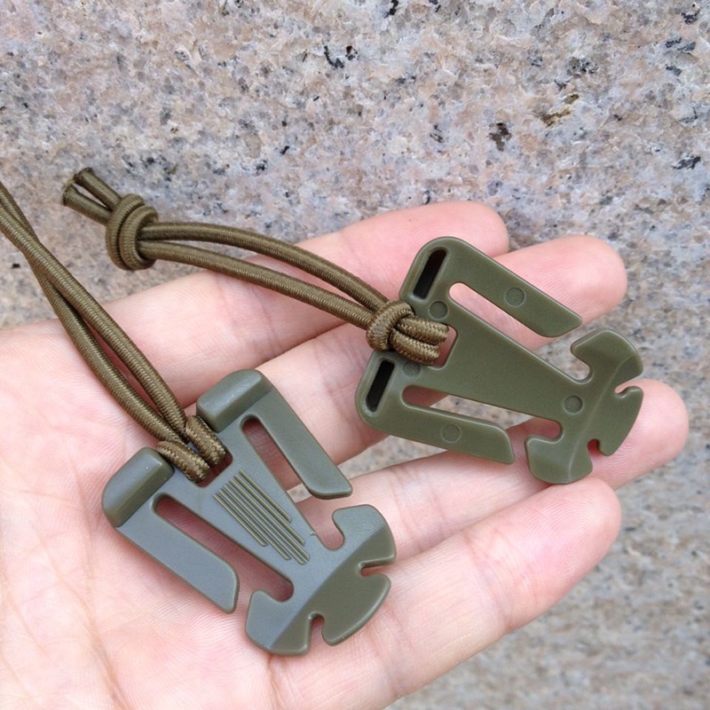 LUC Carabiner D-ring Clip Molle Webbing EDC attach Shackle Grimlock ...