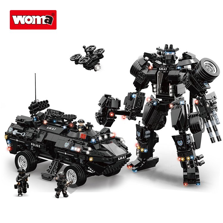 WOMA TOYS C0551 Own Brand Student Kids Educational 2 In 1 Robot City ...