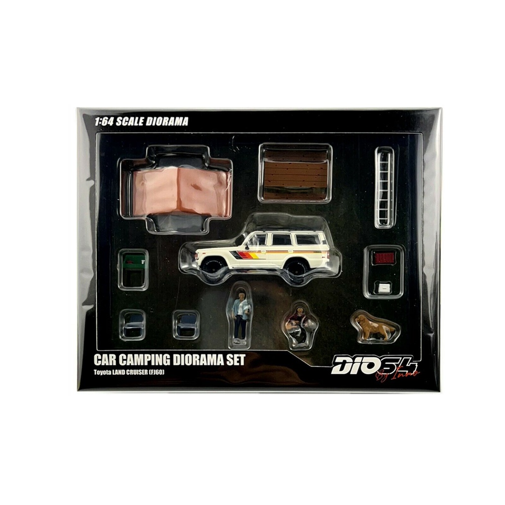 TELINNO 64 1:64 Car Camping Diorama Set Toyota Land Cruiser (FJ60 ...