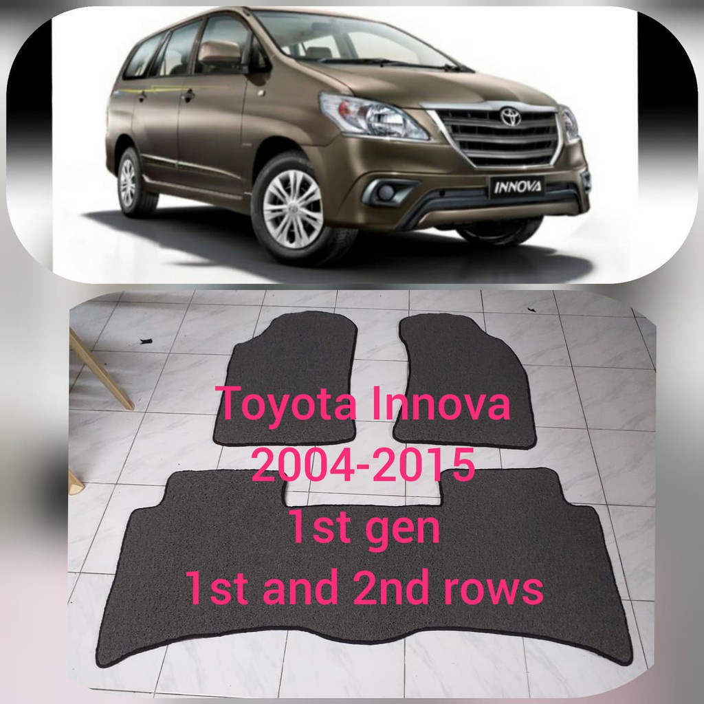Toyota Innova 2004-15 nomad rubber carmat 1st 2nd rowsno piping Innova ...