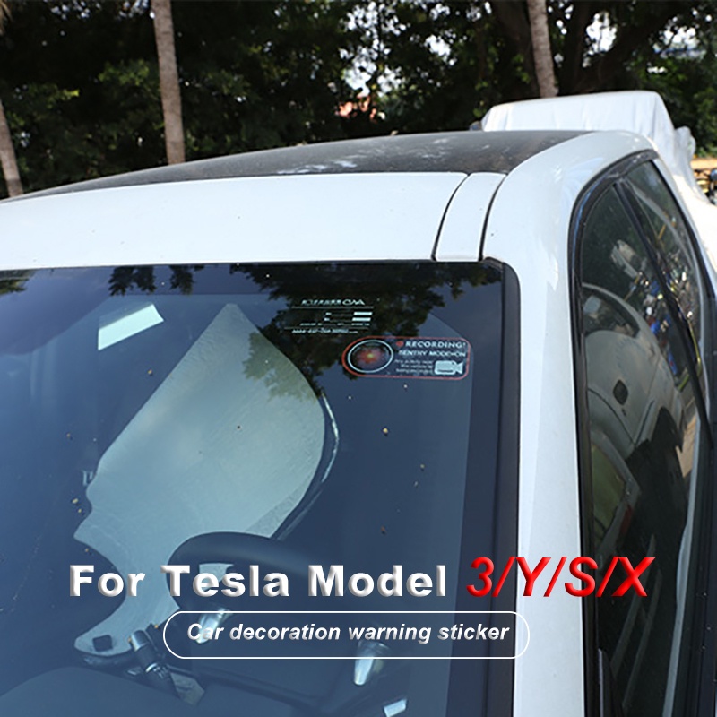 Car Sentry Mode Recorder Static Sticker For Tesla Model 3 Model X Model ...