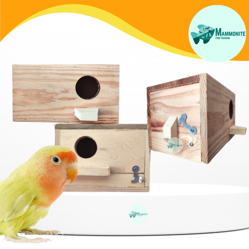 Bird Breeding Box Bird Nest Solid Wood Bird House Breeding Box Bird ...