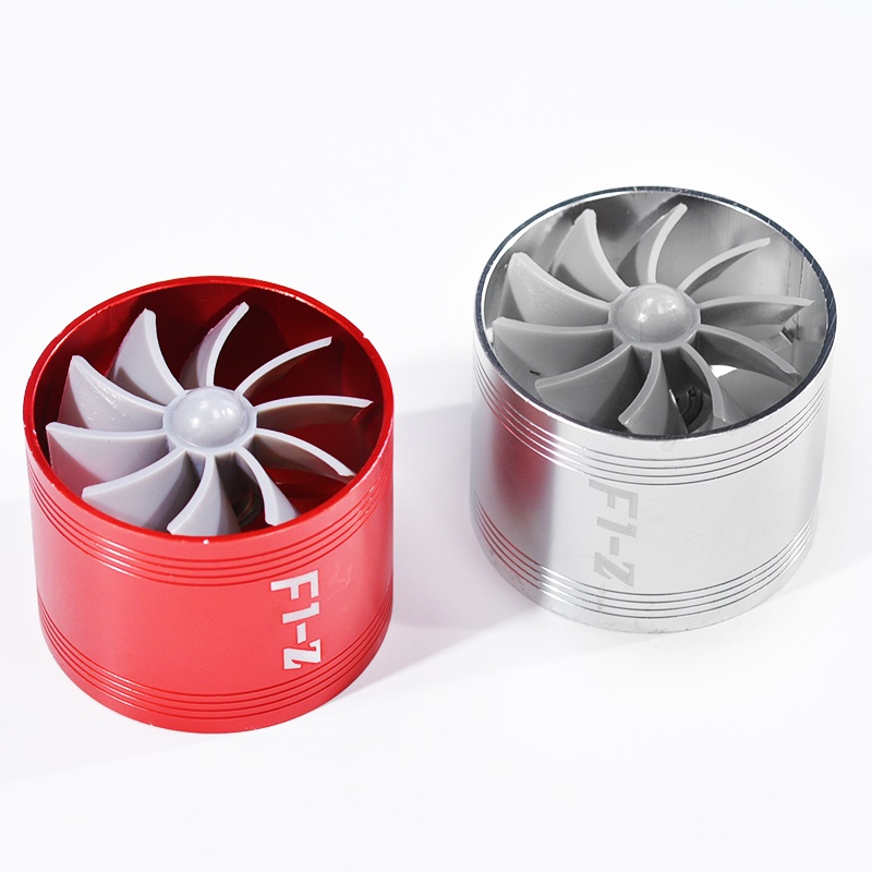 Car Air Filter Intake Fan Fuel Gas Saver Supercharger Car Universal For ...