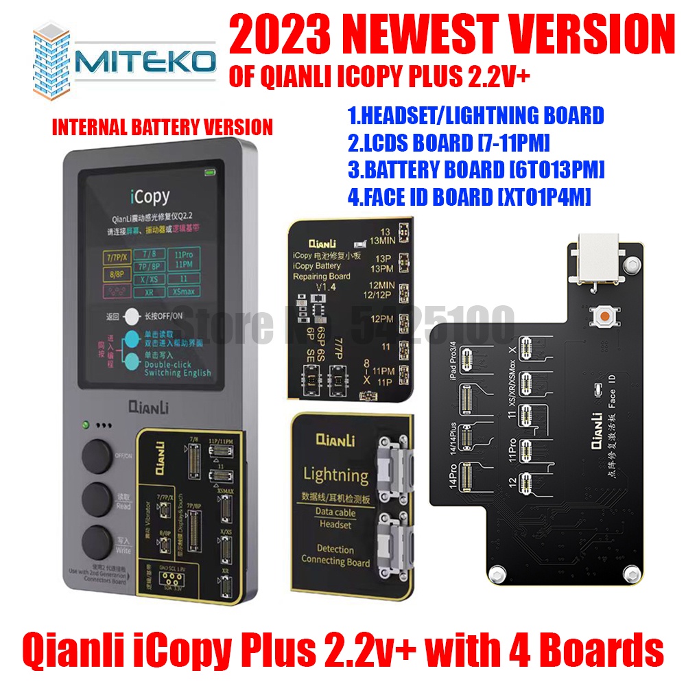 Qianli iCopy Plus 2.2v with Battery Testing Board for 7 8 8P X XR XS ...