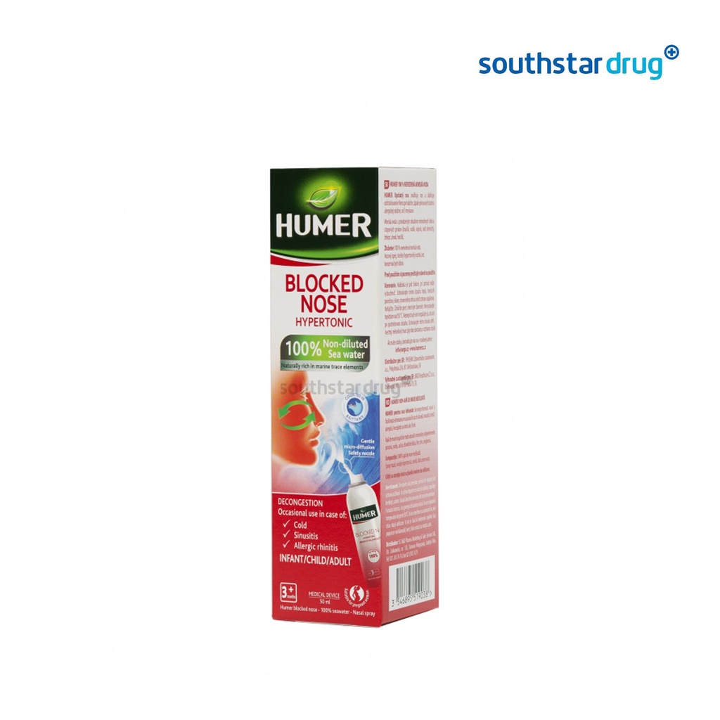 Humer Blocked Nose Hypertonic Nasal Spray 50ml | Shopee Malaysia