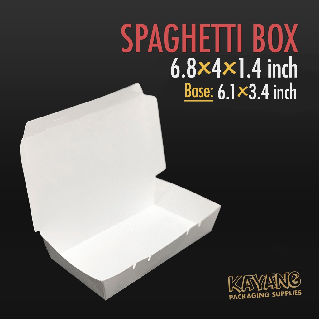 Spaghetti Take-out Box [25 pcs] Laminated - 550cc - Meal box | Food ...