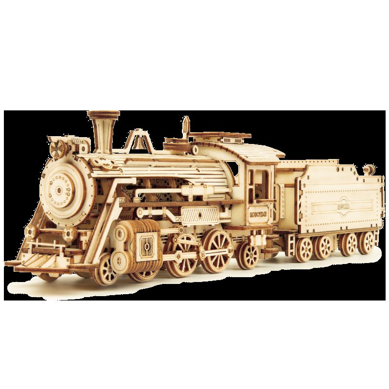 CPC Certificated Robotime Locomotive Train Model 3d wooden puzzle toys ...
