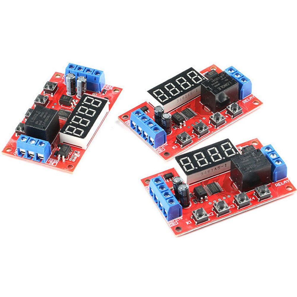 DC 5V 12V 24V 10A Adjustable Time Delay Relay Module 32 Functions ...