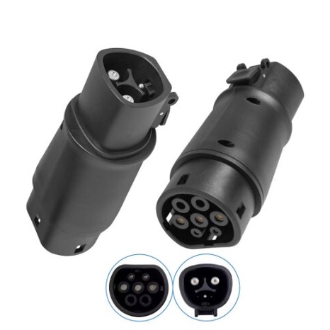 Electric Car Charging Connector Tesla to Type 2 IEC 62196-2 Convertor ...