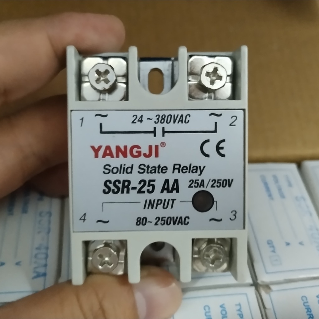 Male single-phase AC solid state relay SSR-25AA (load 25A) | Shopee Malaysia