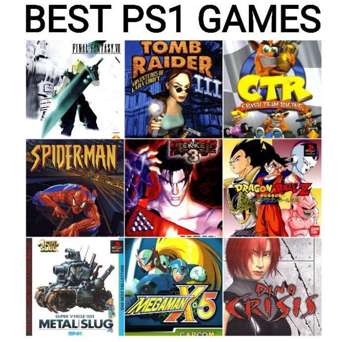 Best PS1 Games | Playstation | Best PS1 games | PS1 cds | videogames ...