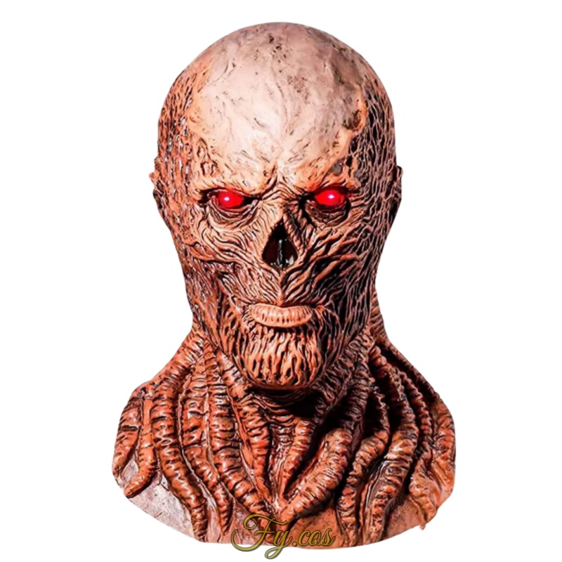 Devil Mask Halloween Rave Cosplay Costume for Men Horror Movie Monster ...